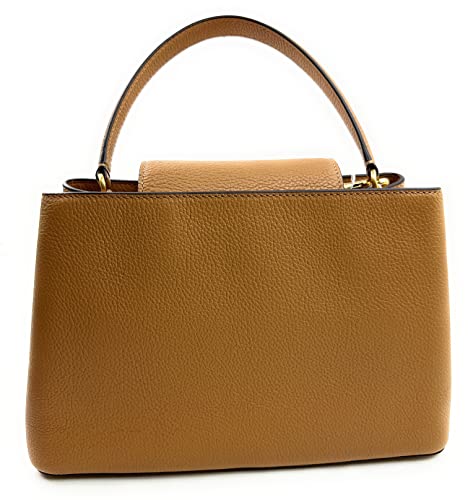 Tory Burch Britten Small Satchel (Tiramisu)