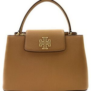 Tory Burch Britten Small Satchel (Tiramisu)