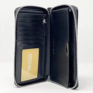 Michael Kors Jet Set Travel Large Phone Case Wristlet Wallet MK Black Multi