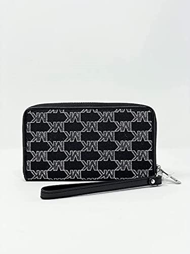 Michael Kors Jet Set Travel Large Phone Case Wristlet Wallet MK Black Multi