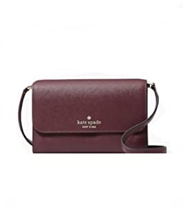 Kate Spade Brynn Leather Crossbody Bag (Deep berry)