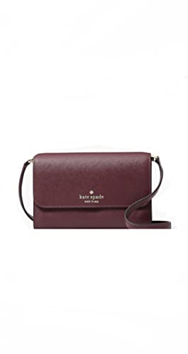 Kate Spade Brynn Leather Crossbody Bag (Deep berry)