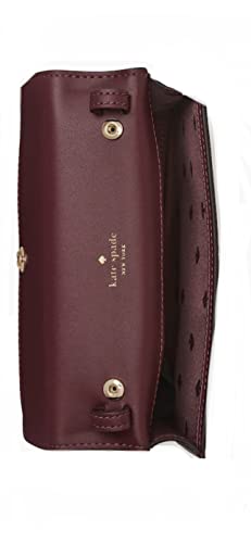 Kate Spade Brynn Leather Crossbody Bag (Deep berry)