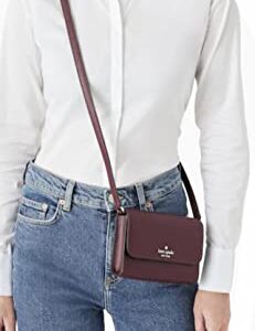 Kate Spade Brynn Leather Crossbody Bag (Deep berry)