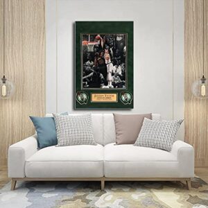 ZBOYZ Jayson Tatum Basketball Posters for Wall Dunk Poster for Boys Bedroom Painting Wall Decor Unframe-style 12x18inch(30x45cm)