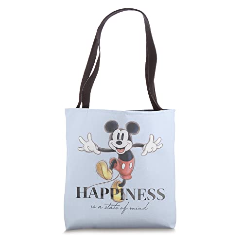 Disney 100 Anniversary Mickey Mouse D100 Quote Happiness Tote Bag