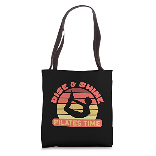 Rise And Shine Pilates Time Spiritual Workout Yoga Tote Bag