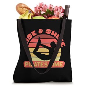 Rise And Shine Pilates Time Spiritual Workout Yoga Tote Bag