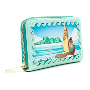 Loungefly Disney Moana, Princess Stories Series Moana Wallet, Te fiti Hei Hei Pua Maui