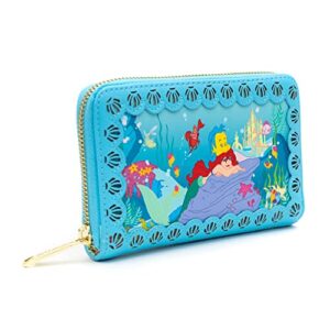 Loungefly Disney The Little Mermaid, Princess Stories Series Ariel Wallet, Flounder Sebastian