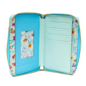 Loungefly Disney The Little Mermaid, Princess Stories Series Ariel Wallet, Flounder Sebastian