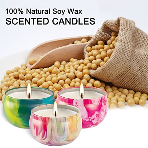 16 Pack Scented Candles Gifts Soy Wax Travel Tin Jar Candles for Home 2.5 OZ Aromatherapy Candles Gift for Mom for Christmas, Birthday, Thanksgiving, Mother's Day