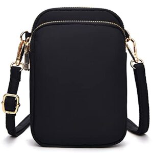 yinhexi small crossbody bags purses for women, mini crossbody cell phone purse wallet for women and men, shoulder bag (black)