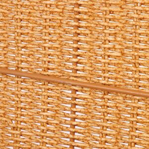 OUNONA Rattan Storage Basket with Lid Woven Shelf Baskets Plastic Handwoven Wicker Basket Organizer Boxes Home Decor for Makeup Clothes Home Items Shelves Organizing