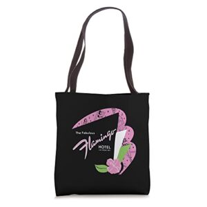 flamingo las vegas hotel casino retro vintage tote bag