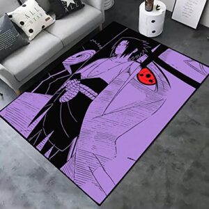 anime rug thickened non-slip locking edge large size customized area rug, cartoon mats carpet decoration for the bedroom living room dormitory (06, 24×36 inch)