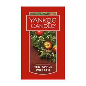 Yankee Candle Red Apple Wreath Scented, Classic 22oz Large Jar Single Wick Candle & Sugared Cinnamon Apple Scented, Classic 22oz Large Jar Single Wick Candle