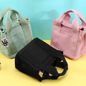 Small Tote Bag with Zipper Tote Bag for Women Canvas Crossbody Bag Shoulder Bag Satchel Hobo Bag Gifts for Women