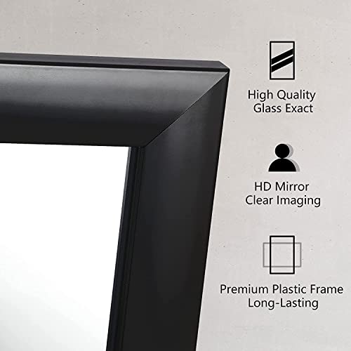 Oteymart Rectangular Wall Mirror 24" x 36" for Bathroom, Bedroom, Entryway, Living Room, Vanity, Black