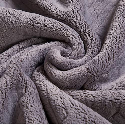 Click Image to Open expanded View Monte & Jardin Luxury Collection Ultra Plush, Cozy, & Soft Throw, Heavy Weight for Extra Warmth 60 X 70in {Grey}