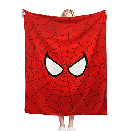 Spider Red Throw Blanket Flannel Blanket 50x60 inches Super Soft Fade Resistant Bedding Blanket for Sofa Bed Couch Office Outdoor