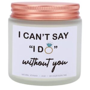 i can’t say i do without you lavender scented candles, gifts for engagement, bridesmaid, girlfriend, husband, boyfriend, wedding day