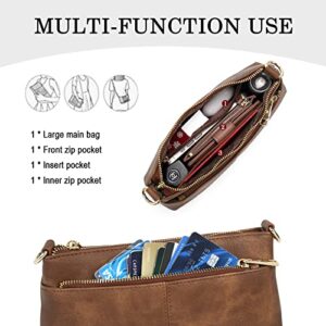 CLUCI Small Purses for Women Crossbody Bags, Cell Phone Clutch with Adjustbable Strap, Women's Leather Wristlet Purses