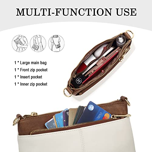 CLUCI Small Purses for Women Crossbody Bags, Cell Phone Clutch with Adjustbable Strap, Women's Leather Wristlet Purses