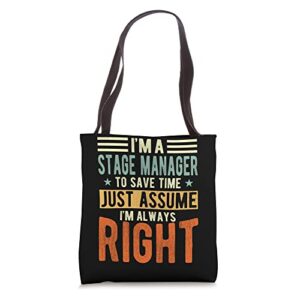 stage manager design | i´m always right | stage manager tote bag