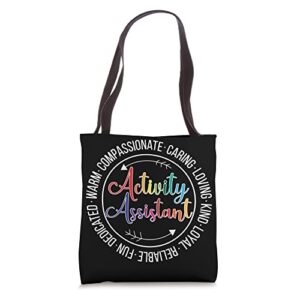 activity assistant appreciation activities assistant tote bag