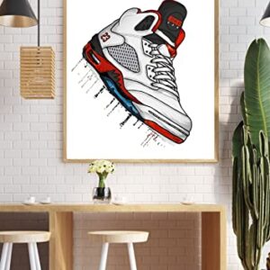 HT LIFE Sneaker Poster Hypebeast Room Decor Set of 5 Unframed (8''x10'') Hypebeast Posters Cool Posters Posters For Boys Room Sneakers Wall Art Decor Sneakerhead Poster