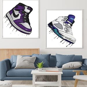 HT LIFE Sneaker Poster Hypebeast Room Decor Set of 5 Unframed (8''x10'') Hypebeast Posters Cool Posters Posters For Boys Room Sneakers Wall Art Decor Sneakerhead Poster