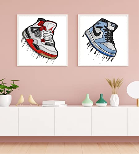 HT LIFE Sneaker Poster Hypebeast Room Decor Set of 5 Unframed (8''x10'') Hypebeast Posters Cool Posters Posters For Boys Room Sneakers Wall Art Decor Sneakerhead Poster