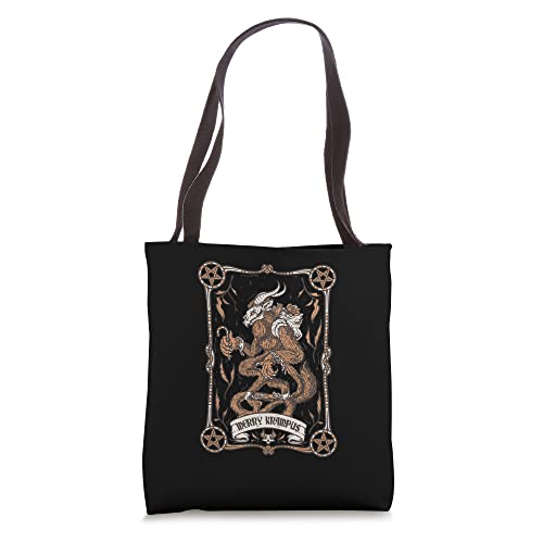 Tarot Card Krampus - Horror Krampus Christmas Demon Tote Bag