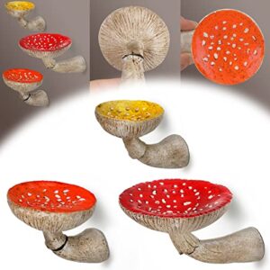 Mushroom Hanging Shelves Cute Mushroom Wall Floating Shelf Whimsical Mushroom Room Decor Wall Mounted Mushroom Hanging Shelves for Bedroom Living Room Bathroom Kitchen (3 Pcs, Mixed Sizes)