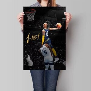 BNZWAA Ja Morant Canvas posters for room aesthetic unframed 12x18 Inch Basketball Decor Bedroom Canvas Wall Poster Signature Motivational Poster