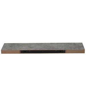 Household Essentials Floating Wall Shelf, Slate Grey