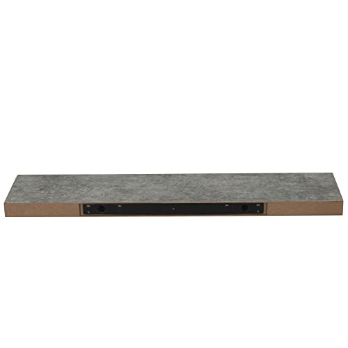 Household Essentials Floating Wall Shelf, Slate Grey