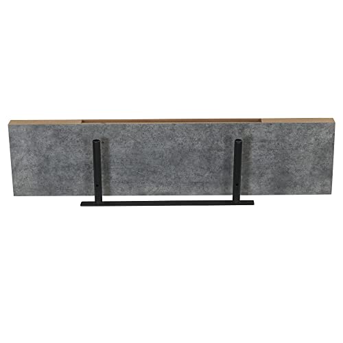 Household Essentials Floating Wall Shelf, Slate Grey