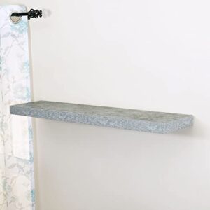 Household Essentials Floating Wall Shelf, Slate Grey