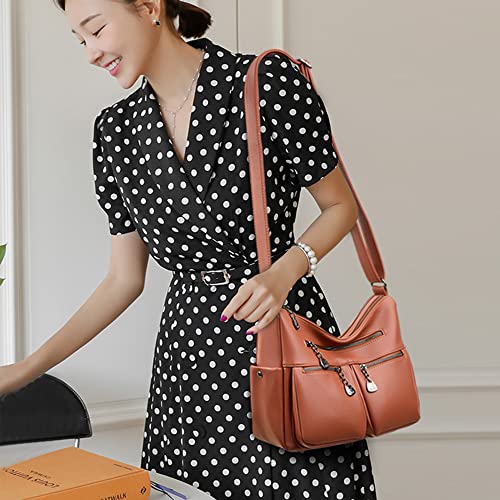 Casual Shoulder Bags for Women Ladies Handbag Leather Female Bag Large Capacity Travel Tote Bag