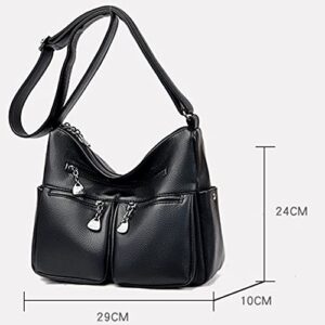 Casual Shoulder Bags for Women Ladies Handbag Leather Female Bag Large Capacity Travel Tote Bag