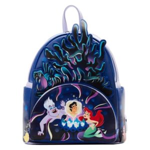 loungefly the little mermaid ursula lair glow double strap shoulder bag