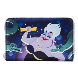 loungefly the little mermaid ursula lair glow zip around wallet