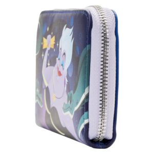 Loungefly The Little Mermaid Ursula Lair Glow Zip Around Wallet