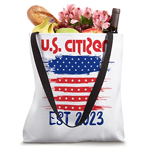 Proud Citizens US American New Citizenship Gifts USA Flag Tote Bag