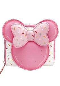 loungefly x lasr exclusive disney minnie macaron zip wallet – fashion cosplay disneybound fantasia cute wallets