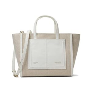 AKSANNA Medium Canvas Tote Bag, White