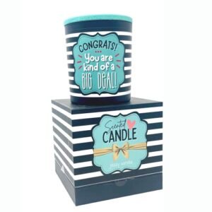 Congratulations Candle Gifts - Scented Candles for Women - Relaxing Candle Gift - Friendship Candle, Coworker, Best Friend, Promotion, Graduation Gift - Stress Relief Candle for Her