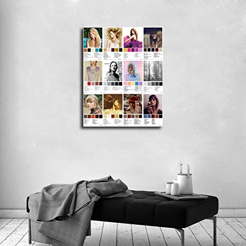 Country music Pop Singers swift Album Poster Taylor Canvas Wall Art Fqeoxlg printing decor NRTIUESX (16x20"Canvas roll,1)